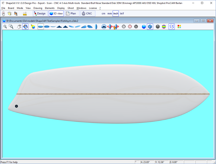 Shape3d : Surfboard Design Software